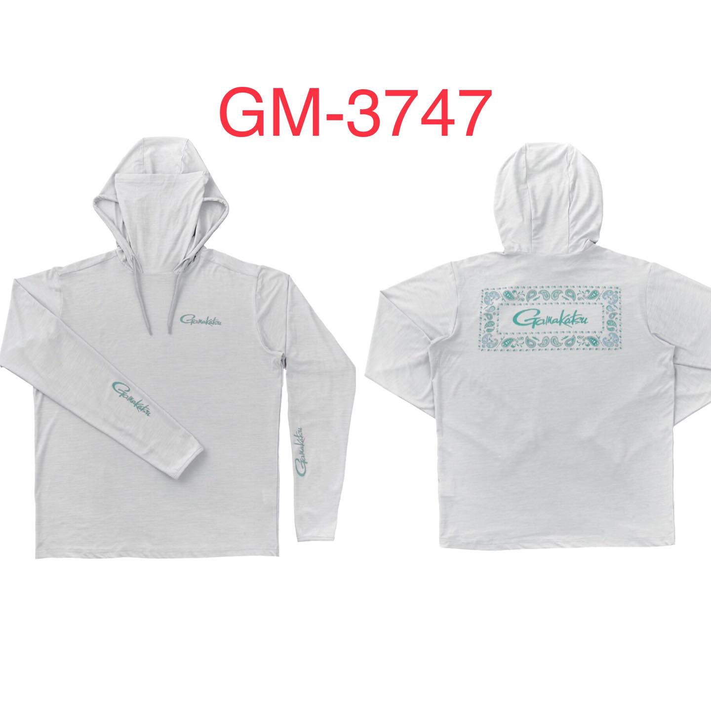 GAMAKATSU ：new GM-3747 防UV 速乾 帶帽 長袖 防曬衫 | 澳门岛野钓具